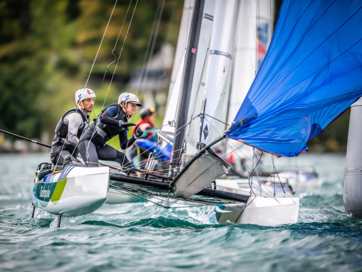 Championnat d'Europe Nacra 17 : Quentin Delapierre et Manon Audinet ...