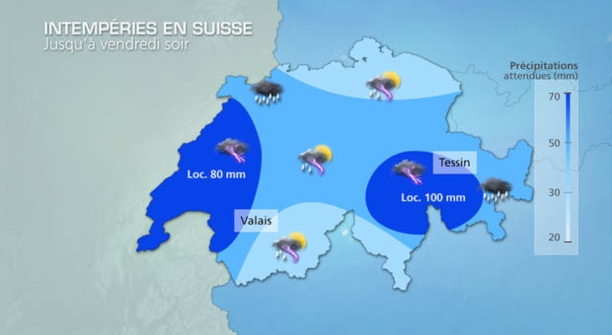 Suisse : violentes pluies orageuses - Actualités La Chaîne Météo