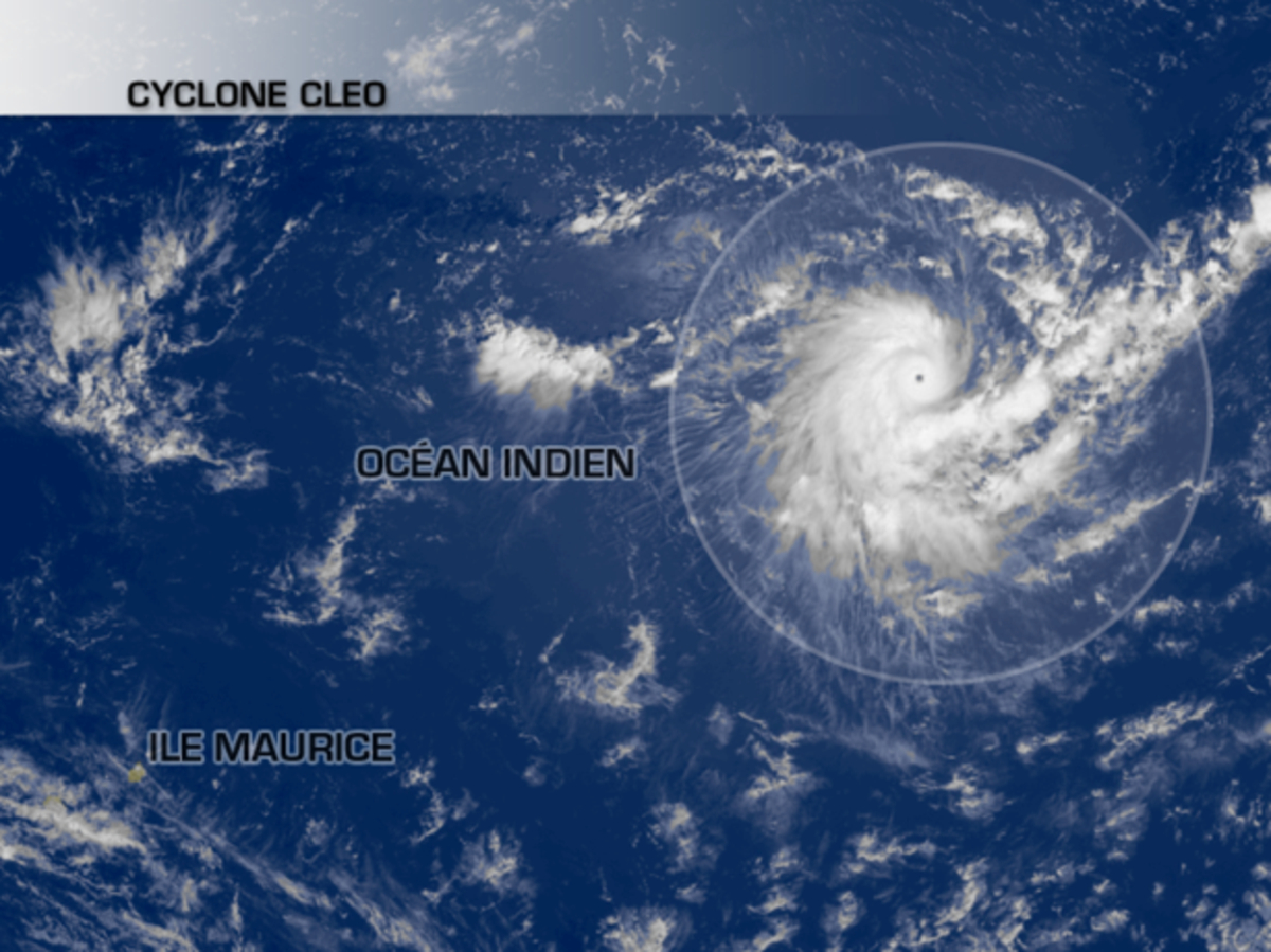 Cléo devient cyclone dans l'océan Indien - Actualités La Chaîne Météo