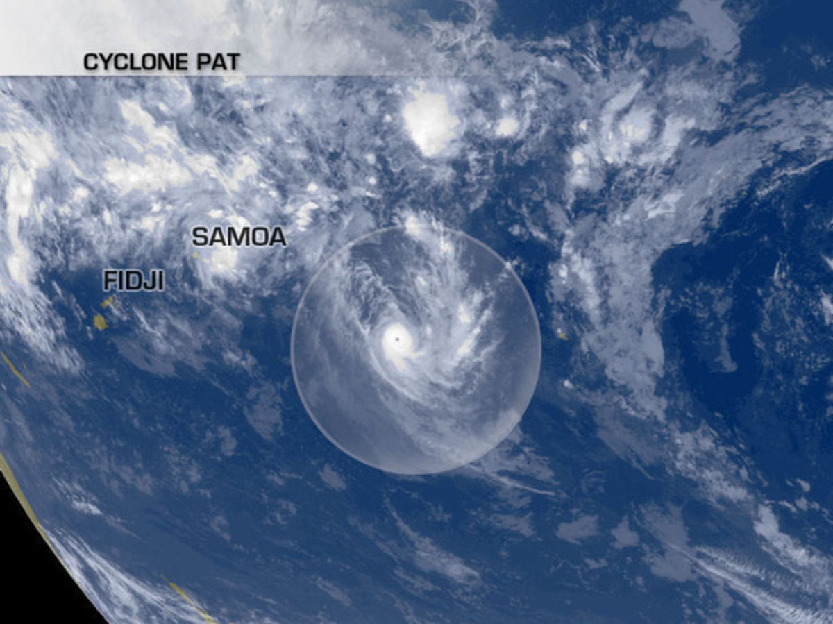 Le cyclone Pat vers les îles Cook - Actualités La Chaîne Météo
