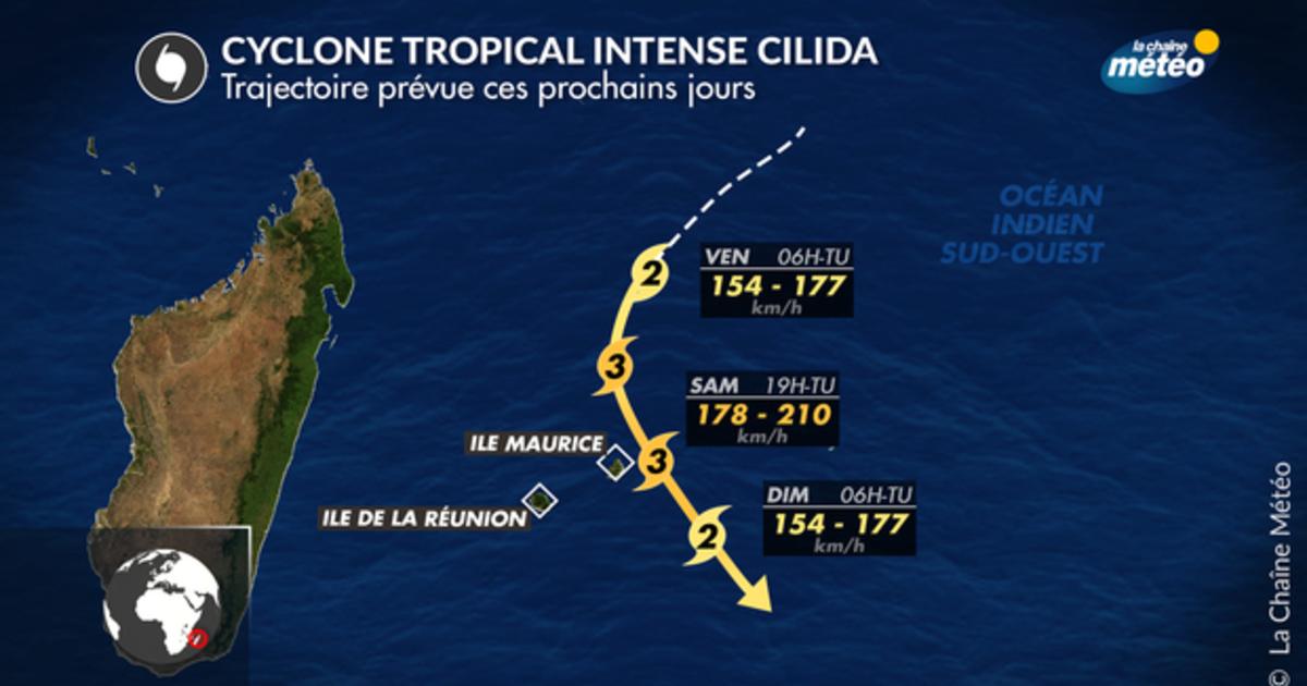 Cyclone Cilida : l'île Maurice touchée ce dimanche - Actualités La ...