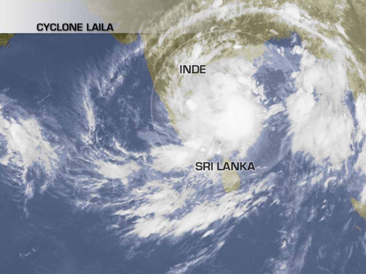 Laila, menace cyclonique en Inde - Actualités La Chaîne Météo