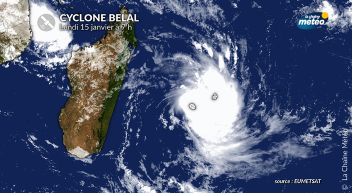 La Réunion balayée par le cyclone Belal - Actualités La Chaîne Météo