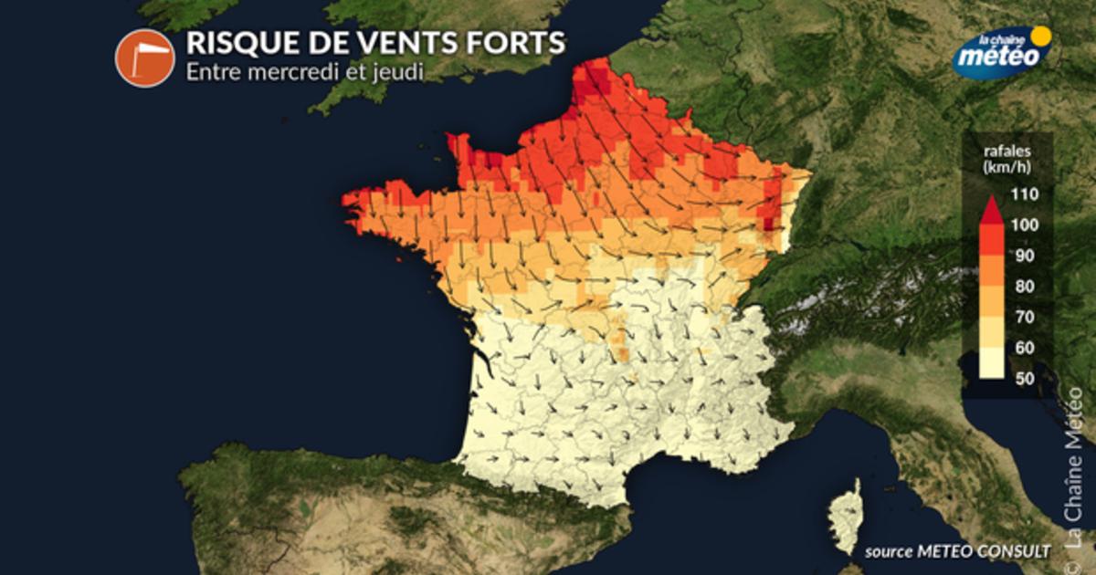 Vers un risque de coup de vent entre mercredi et jeudi ? - Actualités La Chaîne Météo