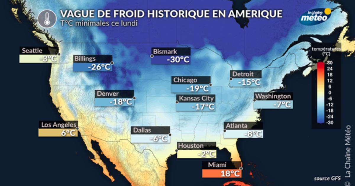Vague De Froid Aux États Unis 7°c à Washington Pour Linvestiture Du