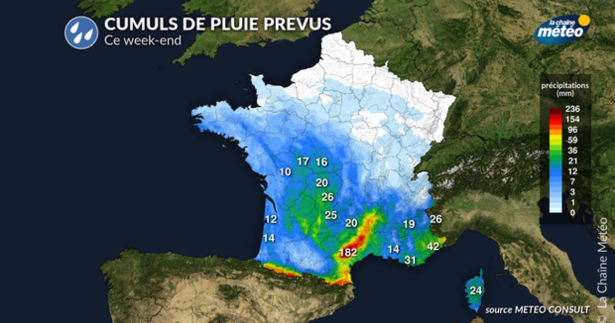 Intempéries : tempête et épisode de fortes pluies en Occitanie ce week ...