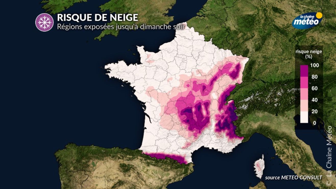 Risque de neige en plaine : les régions exposées ces prochains jours ...