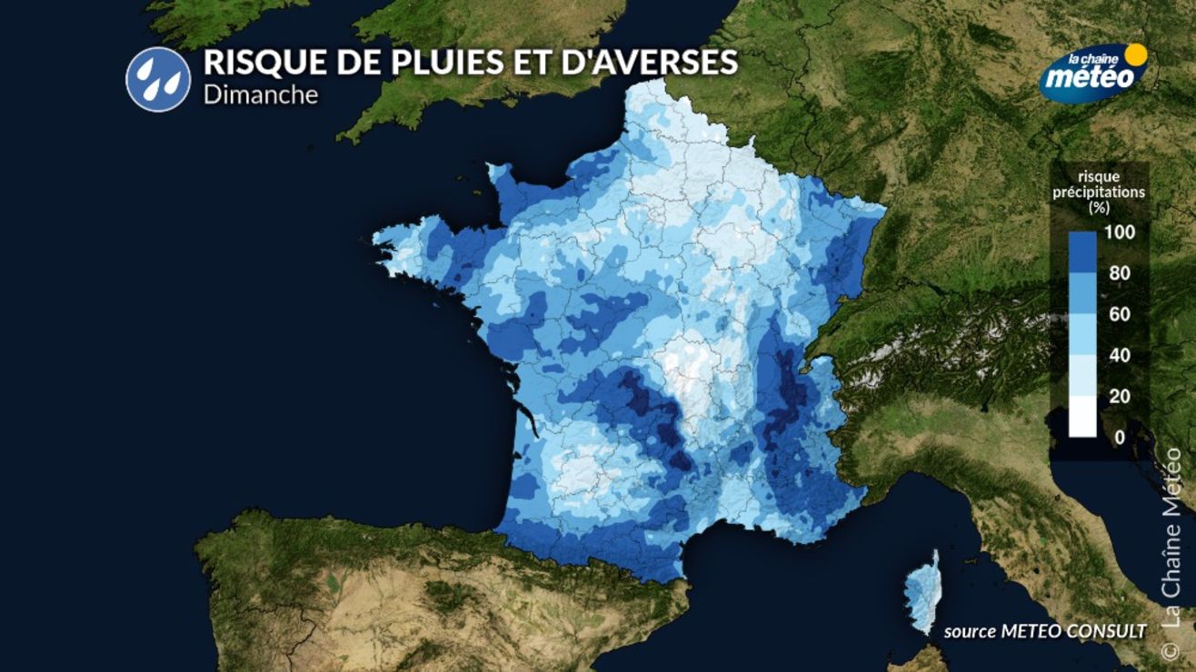 Météo de votre dimanche : temps encore humide, fréquentes averses ...
