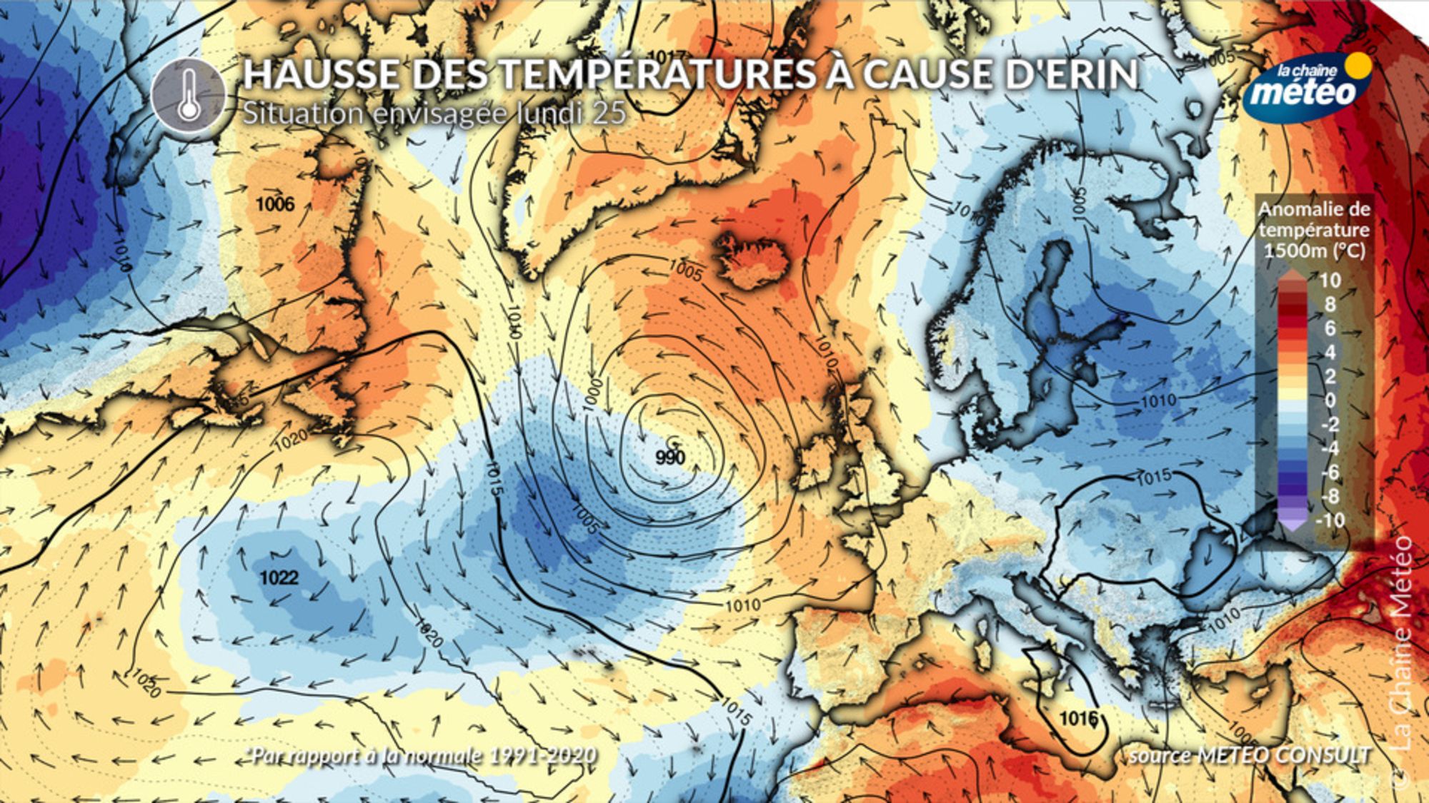Erin, l’ouragan qui pourrait ramener un nouveau coup de chaud sur la ...
