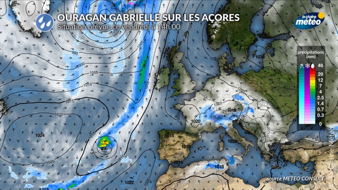 Ouragan Gabrielle : les Açores en alerte rouge avant un impact sur le ...