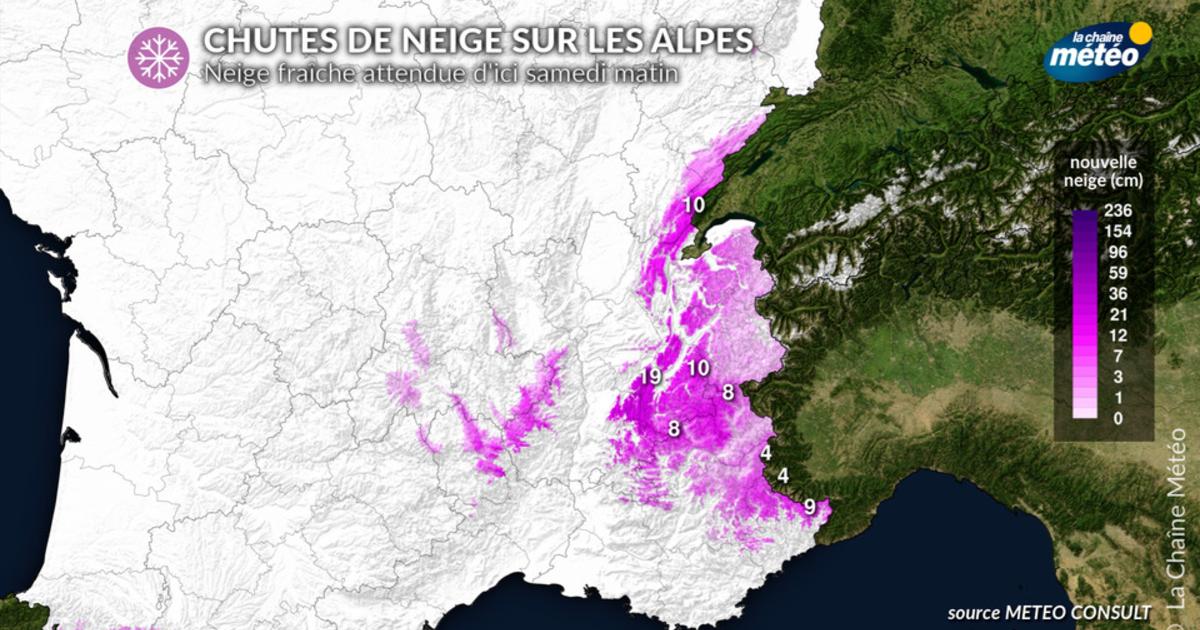 Neige à basse altitude dans les Alpes : épisode bref mais marqué cette ...