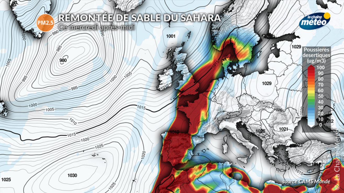 Le sable du Sahara fait son retour cette semaine en France - Actualités ...