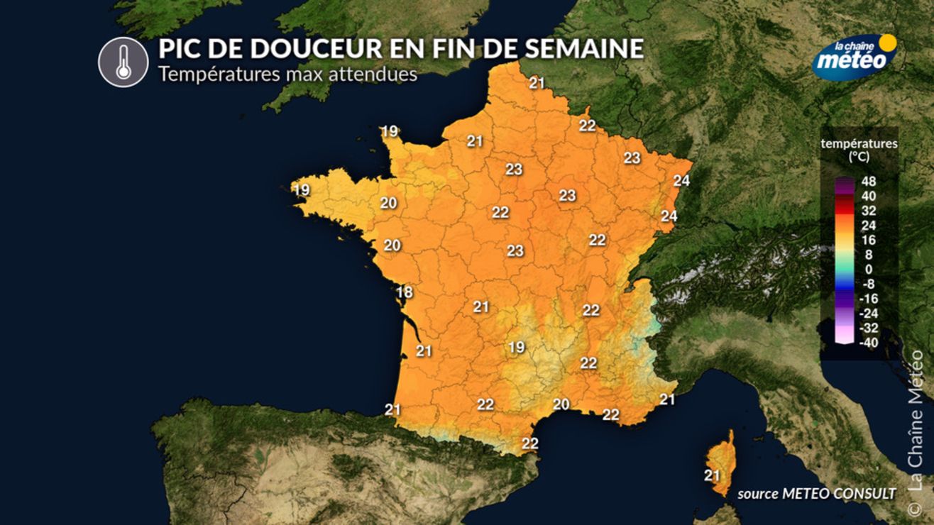 Météo week-end : estival avec de fortes chaleurs dans l'ouest et le sud ...