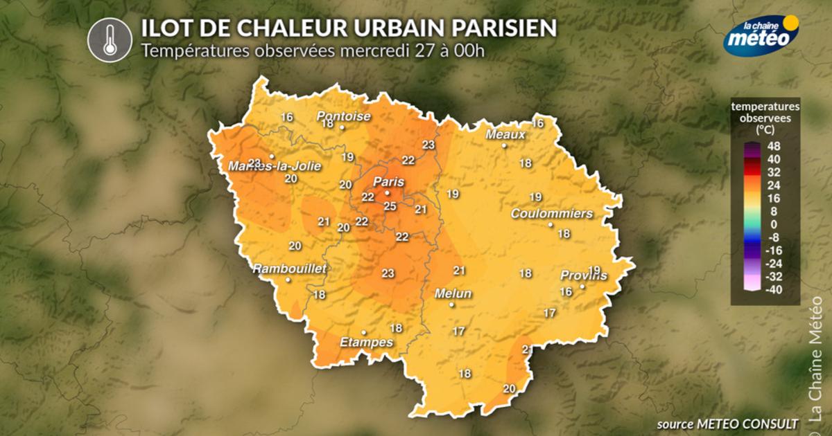 Canicule et nuits tropicales à Paris : les effets de l'îlot de chaleur ...