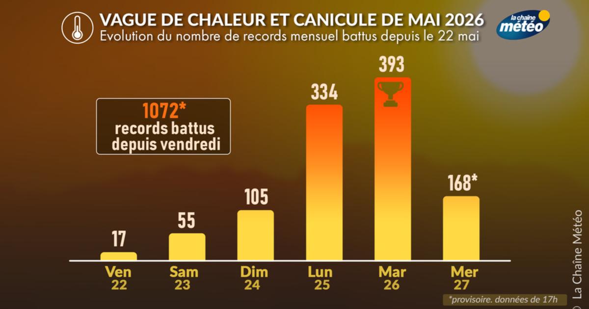 Vague de chaleur historique : plus de 1000 records de chaleur battus en ...
