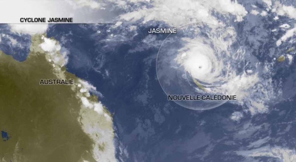 Le cyclone Jasmine menace la Nouvelle-Calédonie - Actualités La Chaîne ...